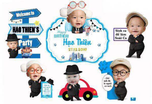 Chibi sinh nhật cho bé, thiết kế chibi sinh nhật theo chủ đề - Decor ...